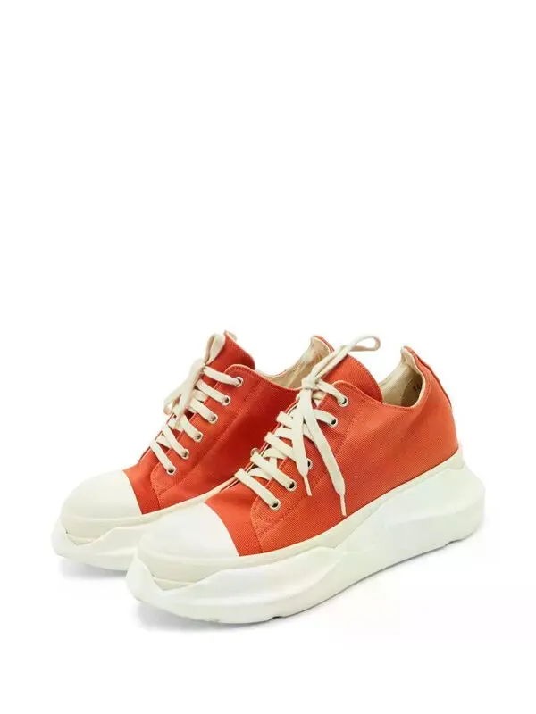 Rick Owens Abstract Canvas Platform Sneakers