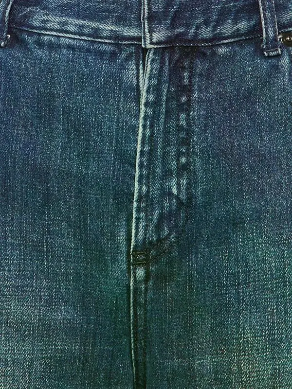 Dior Cotton Denim Bee Patch Cropped Jeans