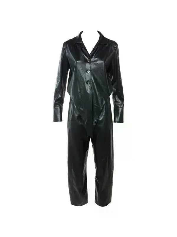 Nanushka Button-up Jumpsuit - Black