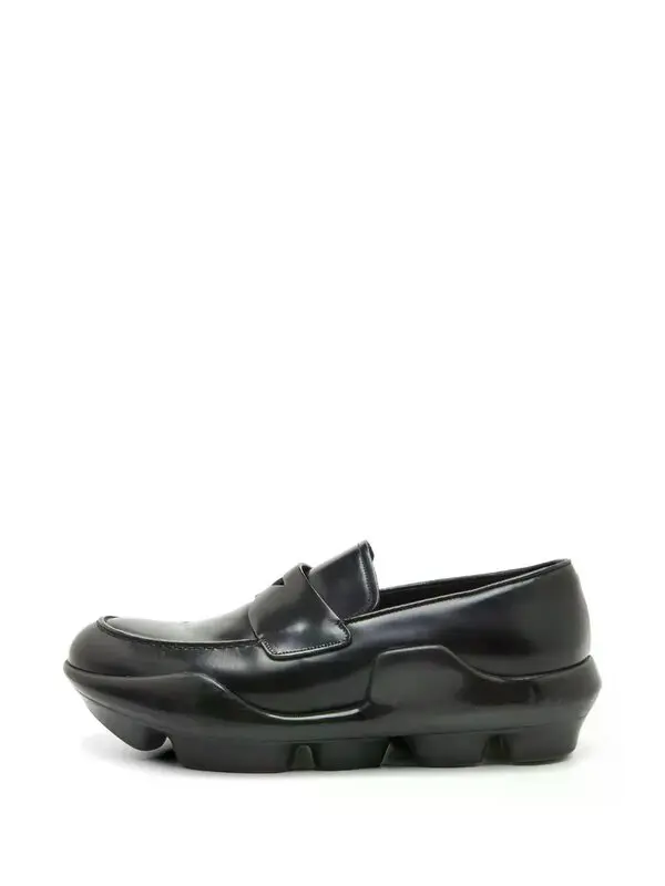 Prada Brushed Leather Loafers
