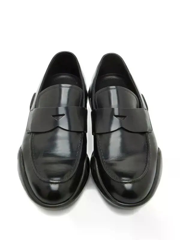 Prada Brushed Leather Loafers