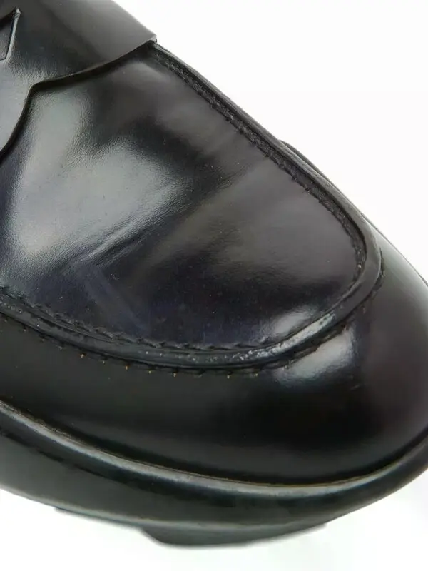 Prada Brushed Leather Loafers