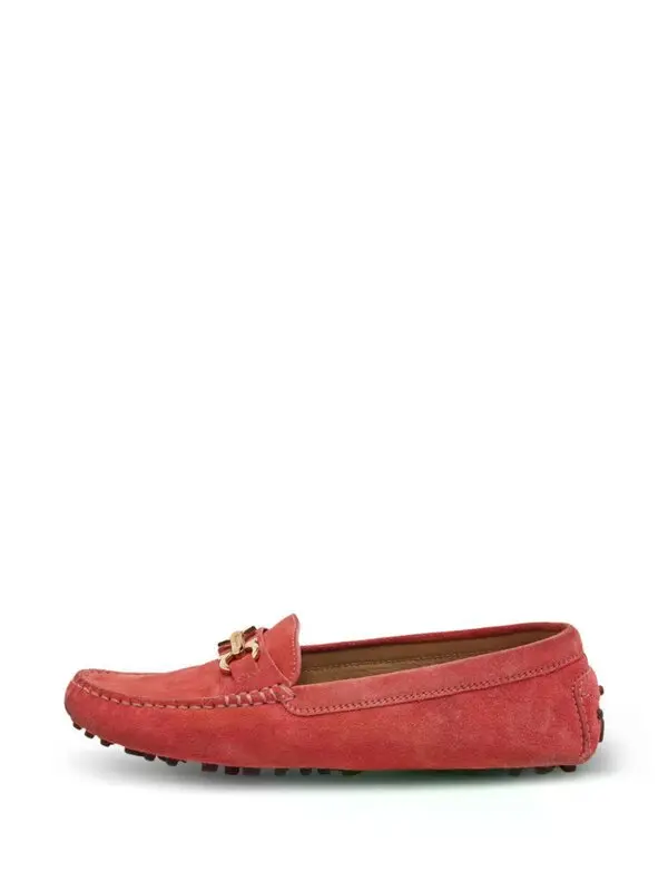 FERRAGAMO Gancini Suede Loafers