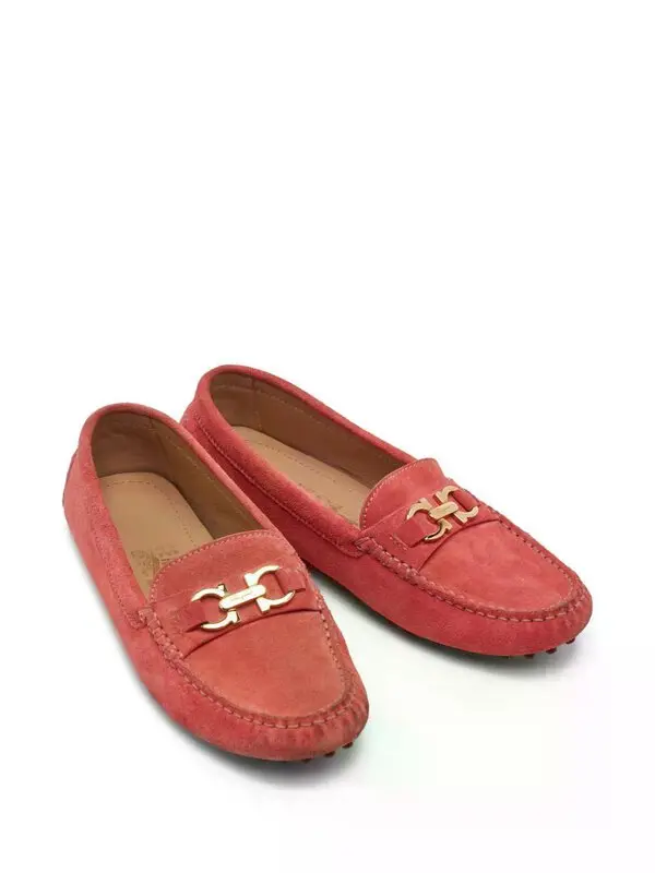 FERRAGAMO Gancini Suede Loafers