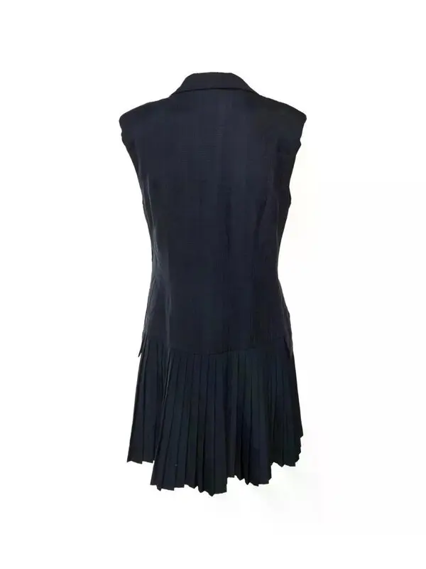 Sandro Pleated Mini Dress - Blue