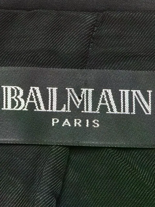 Balmain Mid-length Button-front Coat - Black