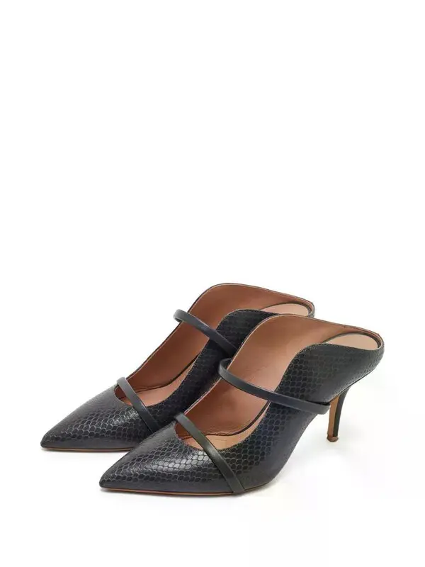 MALONE SOULIERS Maureen Heeled Mules - Grey