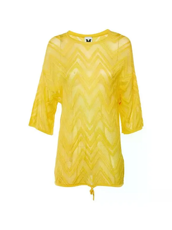 Missoni Chevron Knit Top - Yellow