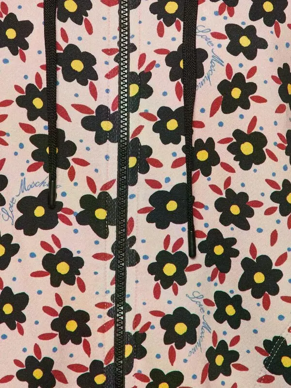 Moschino Floral Print Zip-up Jacket