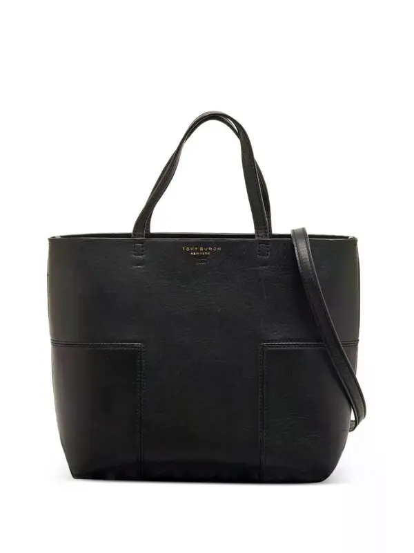 Tory Burch Block-t Leather Tote Bag