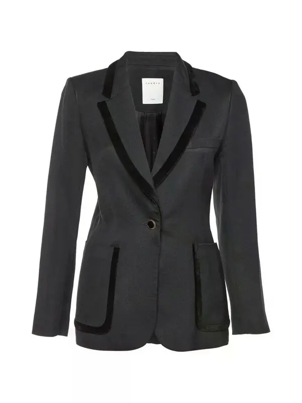 Sandro Single-breasted Tailored Blazer - Black