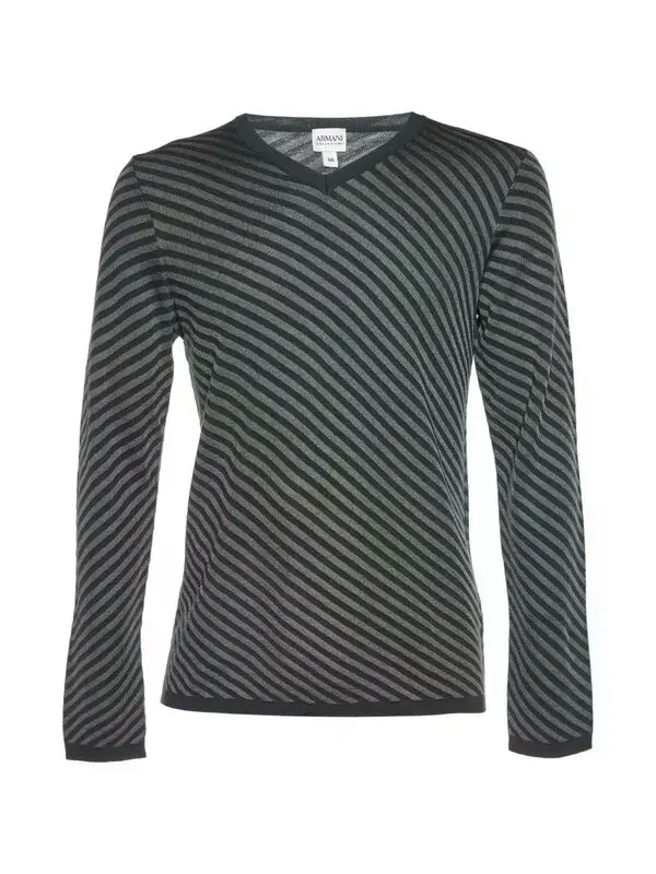 ARMANI Long-sleeve V-neck Top