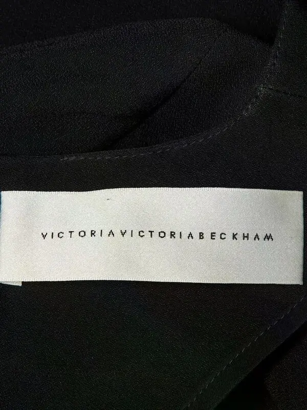 Victoria Beckham Two-tone Long-sleeve Mini Dress