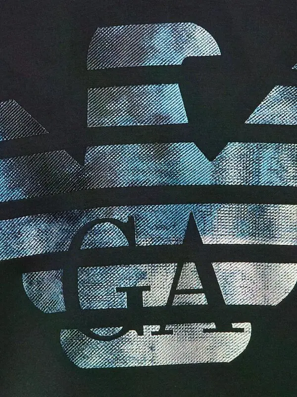 Emporio Armani Logo Embroidered Hoodie
