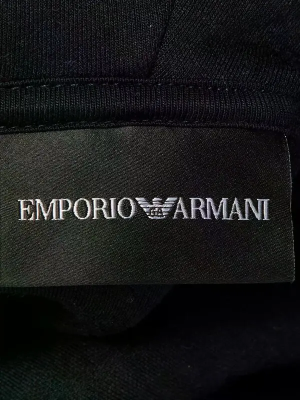 Emporio Armani Logo Embroidered Hoodie