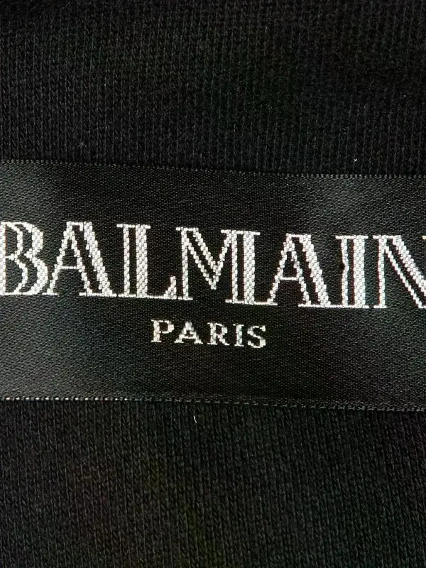 Balmain Quilted Cotton Biker Jacket