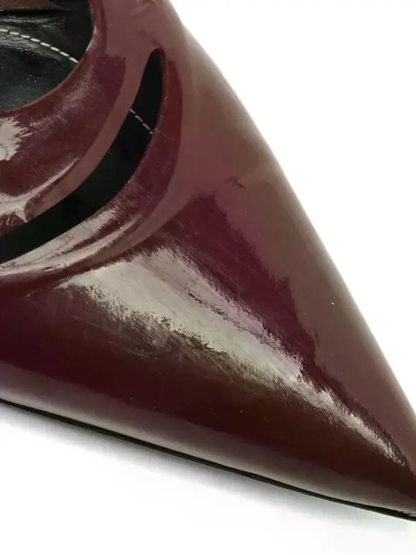 Balenciaga Cut-out Patent Leather Pumps