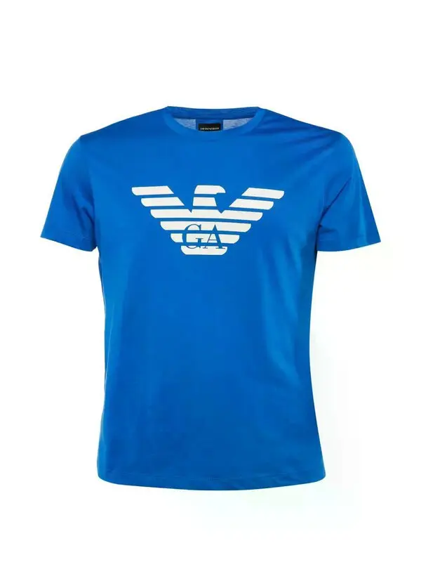Emporio Armani Logo-print T-shirt - Blue