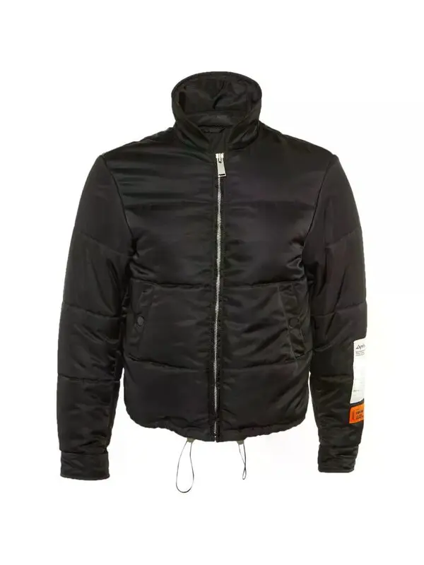Heron Preston High-neck Padded Jacket With Logo Patch