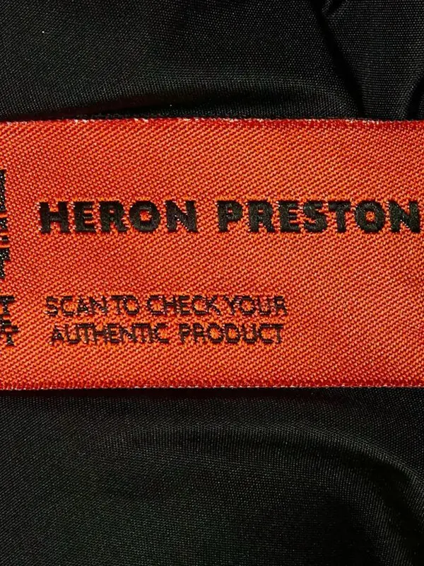 Heron Preston High-neck Padded Jacket With Logo Patch