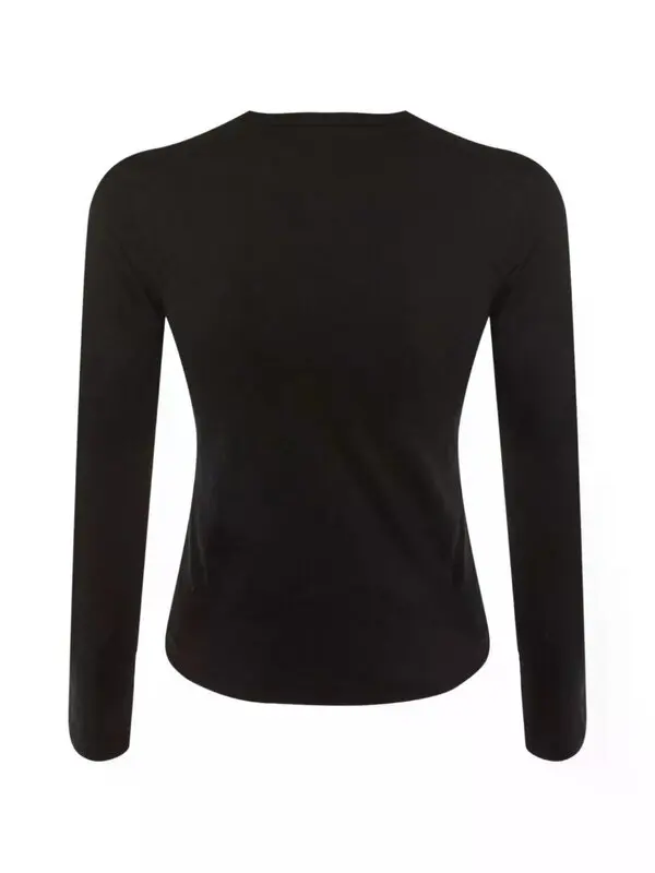 Comme Des Garçons Heart-patch Crew Neck Sweater