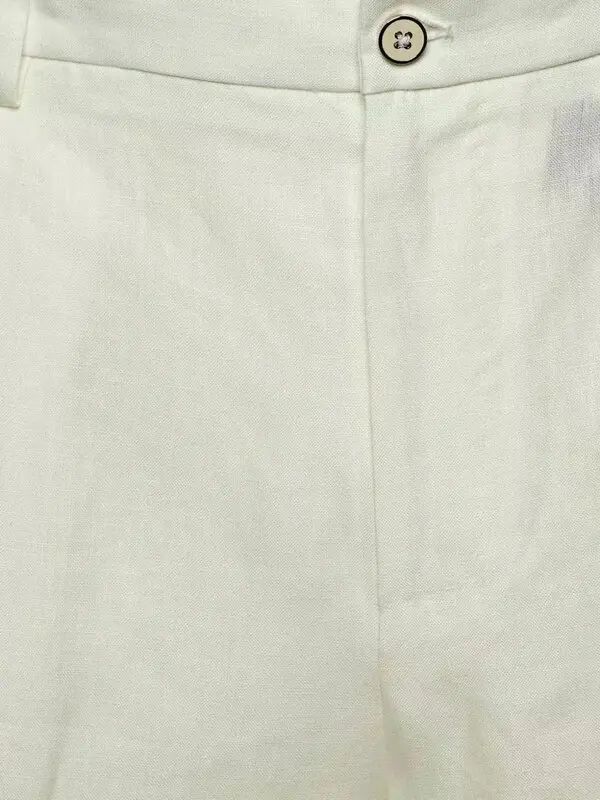 Dolce & Gabbana Linen Pleated Shorts
