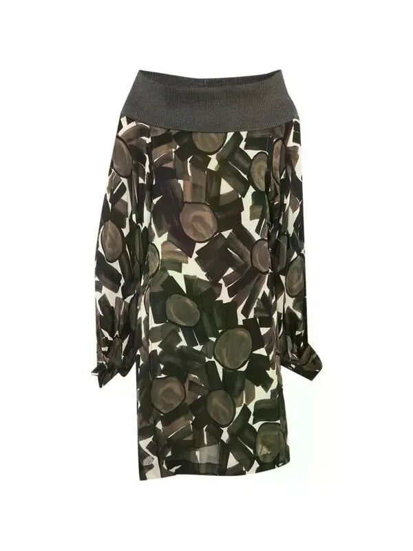 Kenzo Printed High-neck Dress