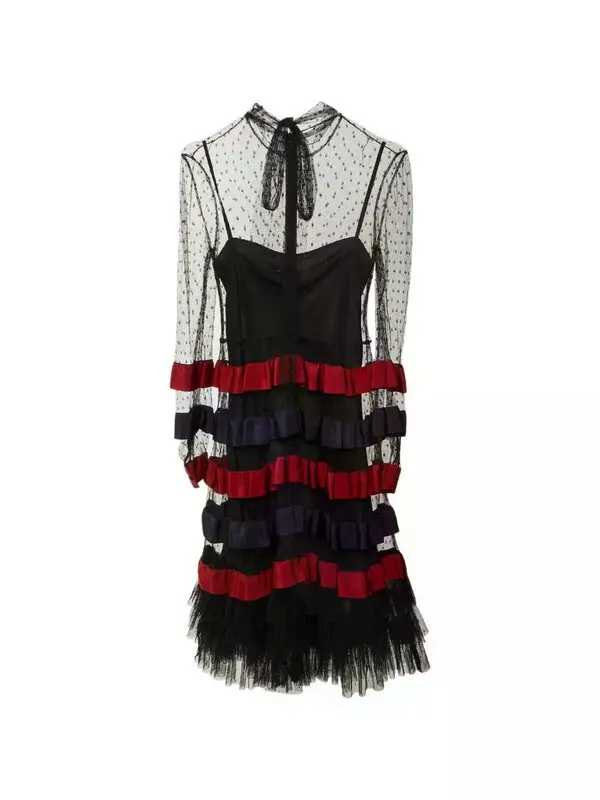 Red Valentino Tulle Tiered Dress