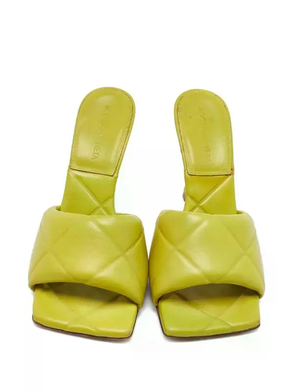 Bottega Veneta Lido Intrecciato Sandals - Yellow