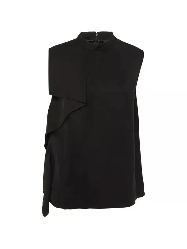 Roberto Cavalli Draped Sleeveless Blouse