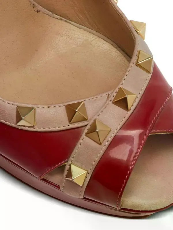 Valentino Garavani Rockstud Peep Toe Platform Pumps