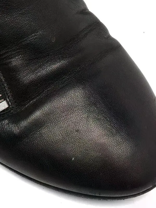 Alexander McQueen Fold-over Leather Ankle Boots