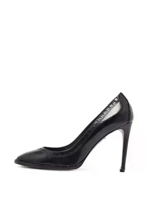 Burberry Leather Brogue Pumps - Black