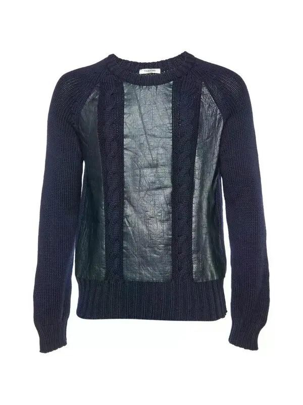 Valentino Garavani Cable-knit Crew Neck Sweater