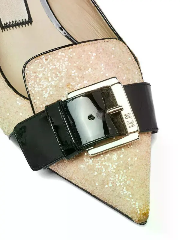N°21 Buckled Slingback Leather Pumps