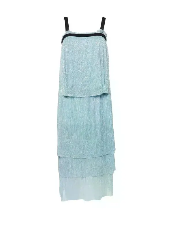 Maje Sleeveless Maxi Skirt And Top Set - Blue