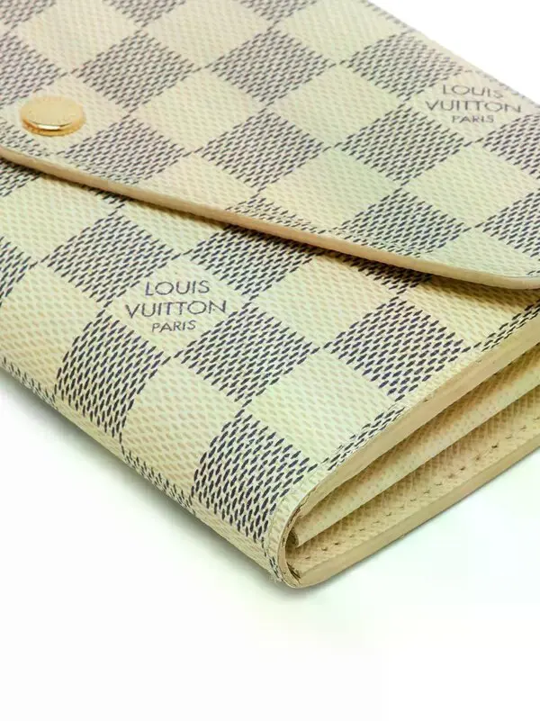 LOUIS VUITTON Damier Azur Sarah Wallet