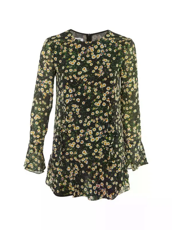 Moschino Floral-print Long Sleeve Dress - Black