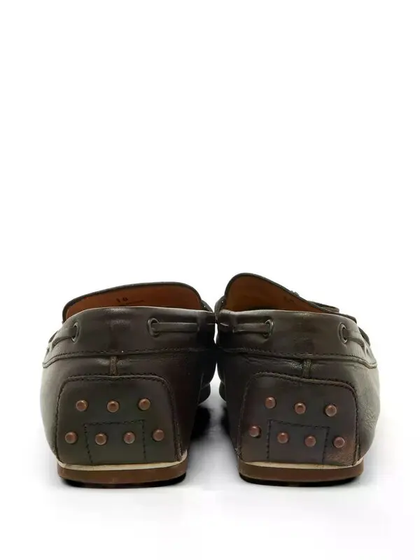 TOD'S Bow Detail Leather Loafers