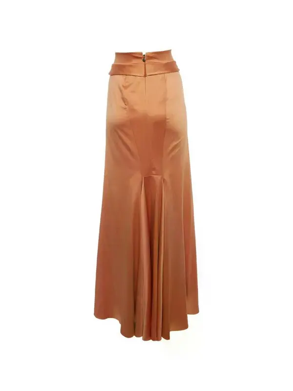 Just Cavalli Fit-and-flare Maxi Skirt - Orange