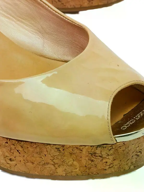 JIMMY CHOO Cork Wedge Sandals