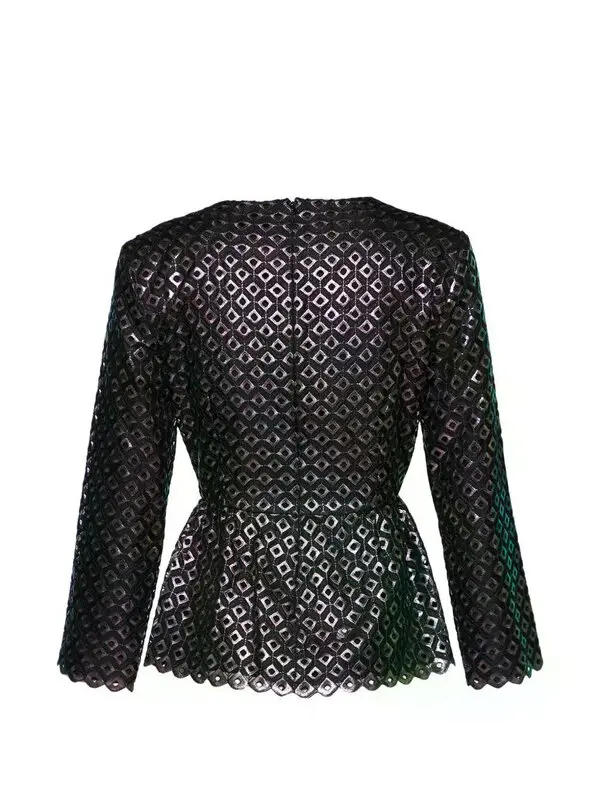 Stella McCartney Cutwork Detailing Peplum Blouse