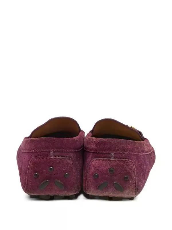 FERRAGAMO Gancini Suede Loafers
