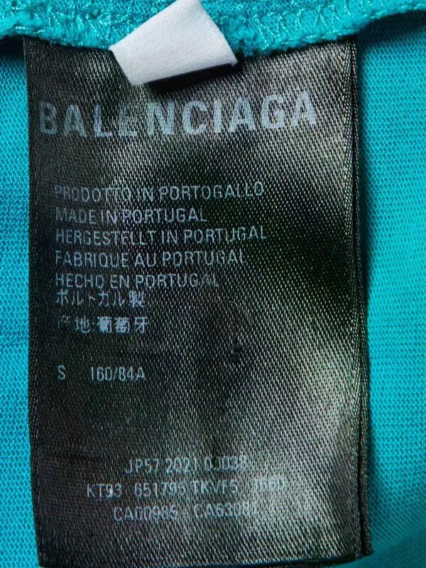 Balenciaga Unifit Logo-print Distressed T-shirt