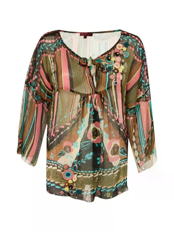 Kenzo Printed Blouse - Neutrals