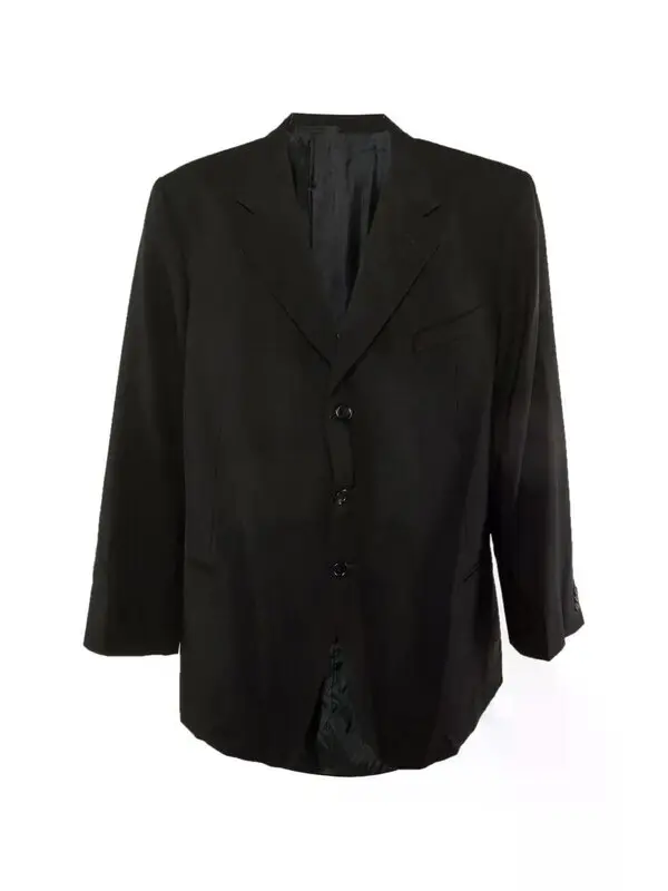 ARMANI Single-breasted Blazer - Black