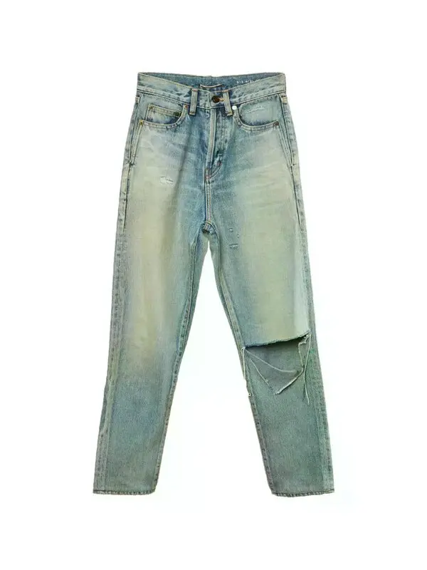 Saint Laurent Distressed Slim-fit Jeans