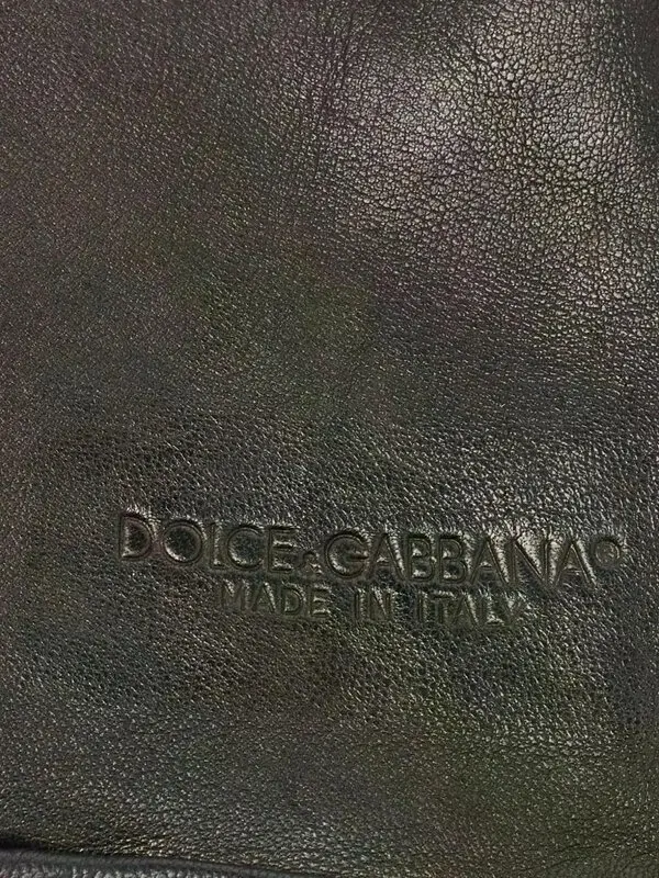 Dolce & Gabbana Leather Glove-hem Scarf