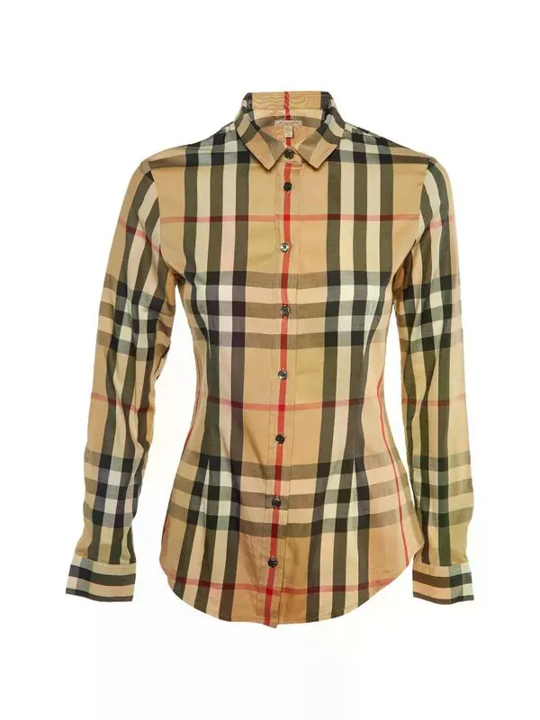 Burberry Nova Check Button-front Shirt - Neutrals