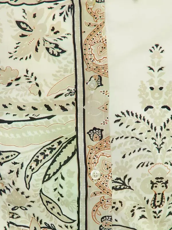Etro Beige Paisley Print Shirt - Neutrals